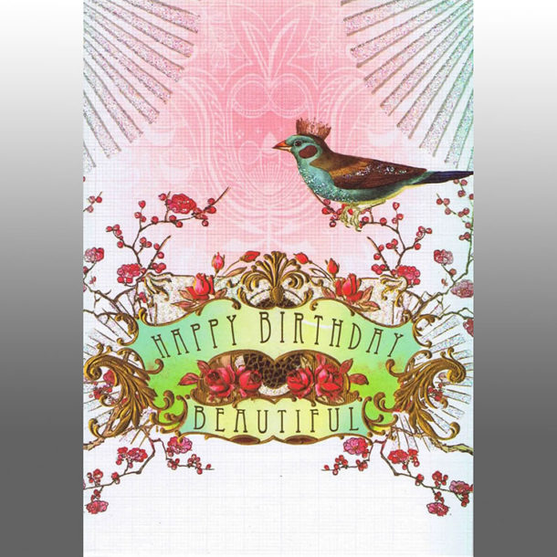 Happy Birthday Beautiful (card) | VoluptuArt